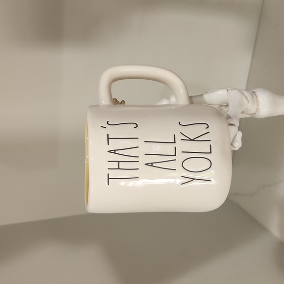 Rae Dunn | Dining | Rae Dunn White And Yellow Thats All Yolks Mug ...